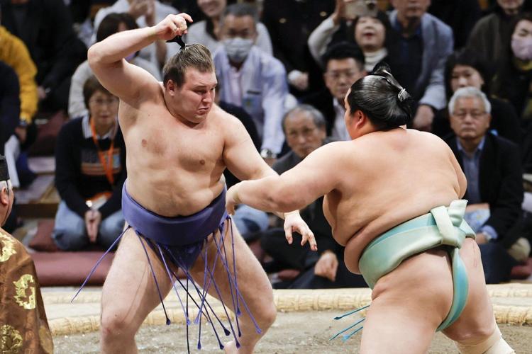 Ukraine-born sumo wrestler Aonishiki is the first from his country to ...