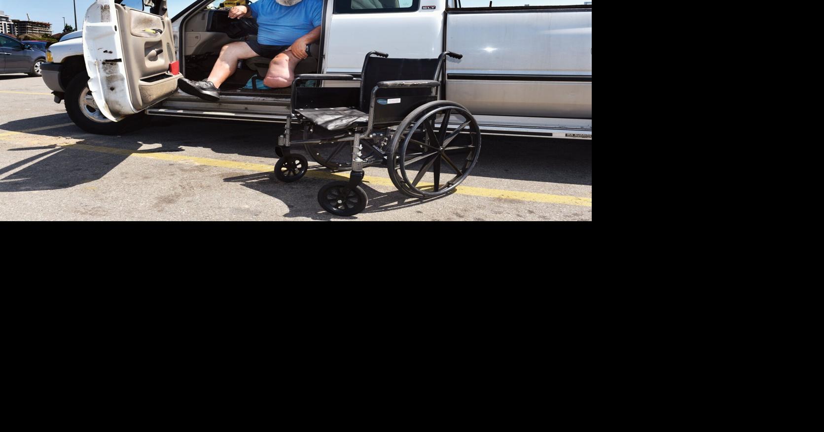 Oakville amputee is homeless and living in a pickup truck