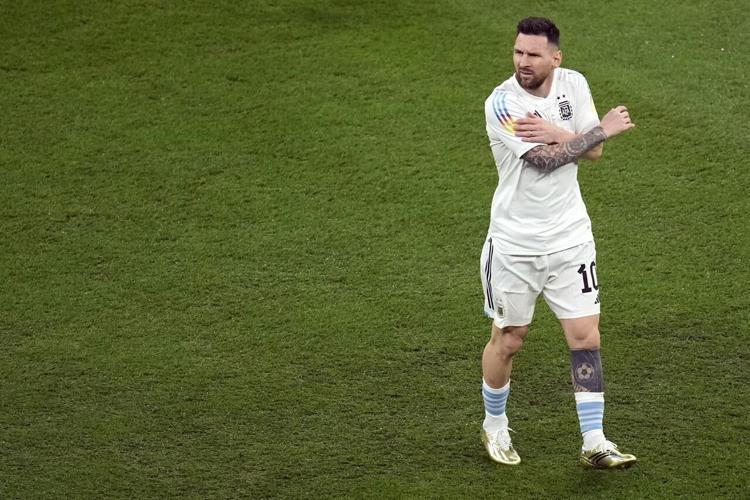 Messi makes his record 26th appearance at the World Cup