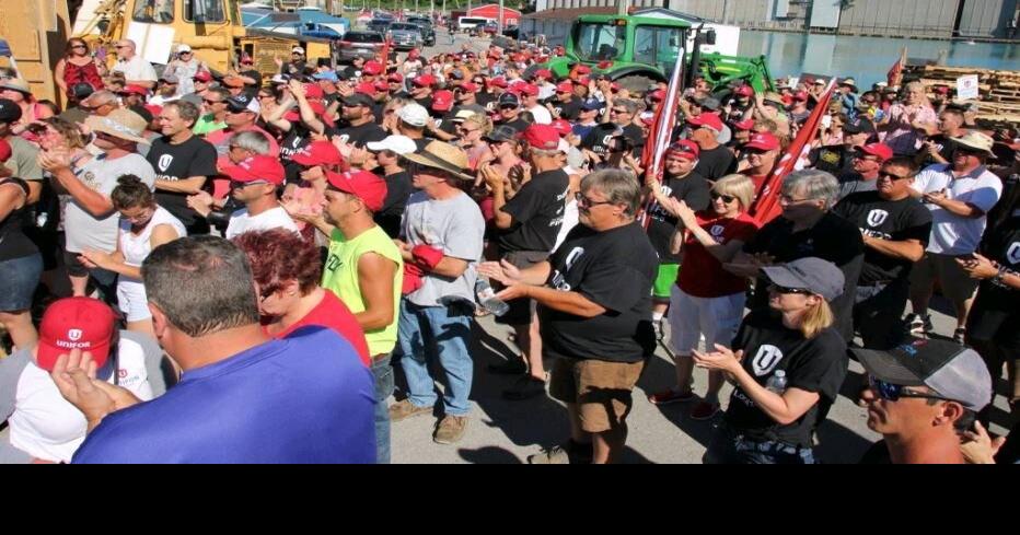 Goderich rallies around striking salt mine workers battling American ...