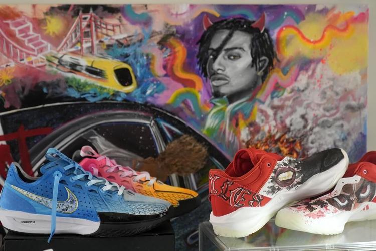 Cal guard Jayda Noble paints custom shoes to express her artistic side ...
