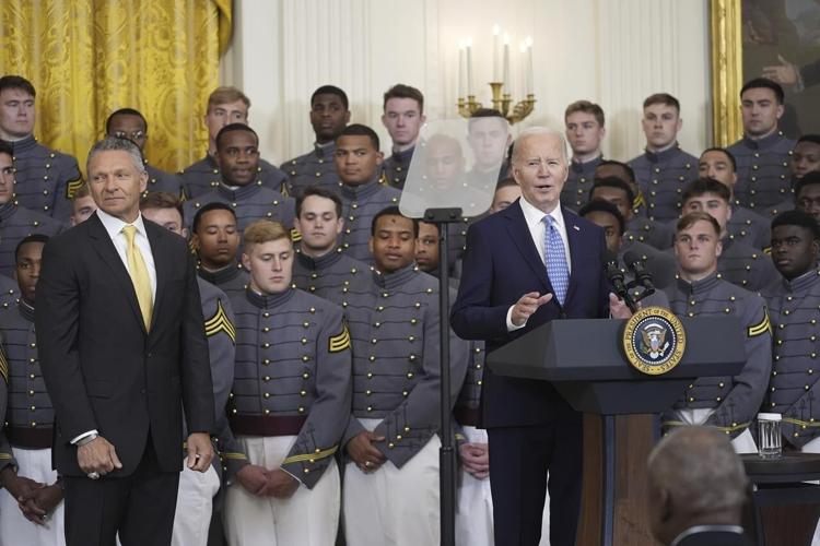 Biden recognizes US Military Academy with trophy for besting other ...