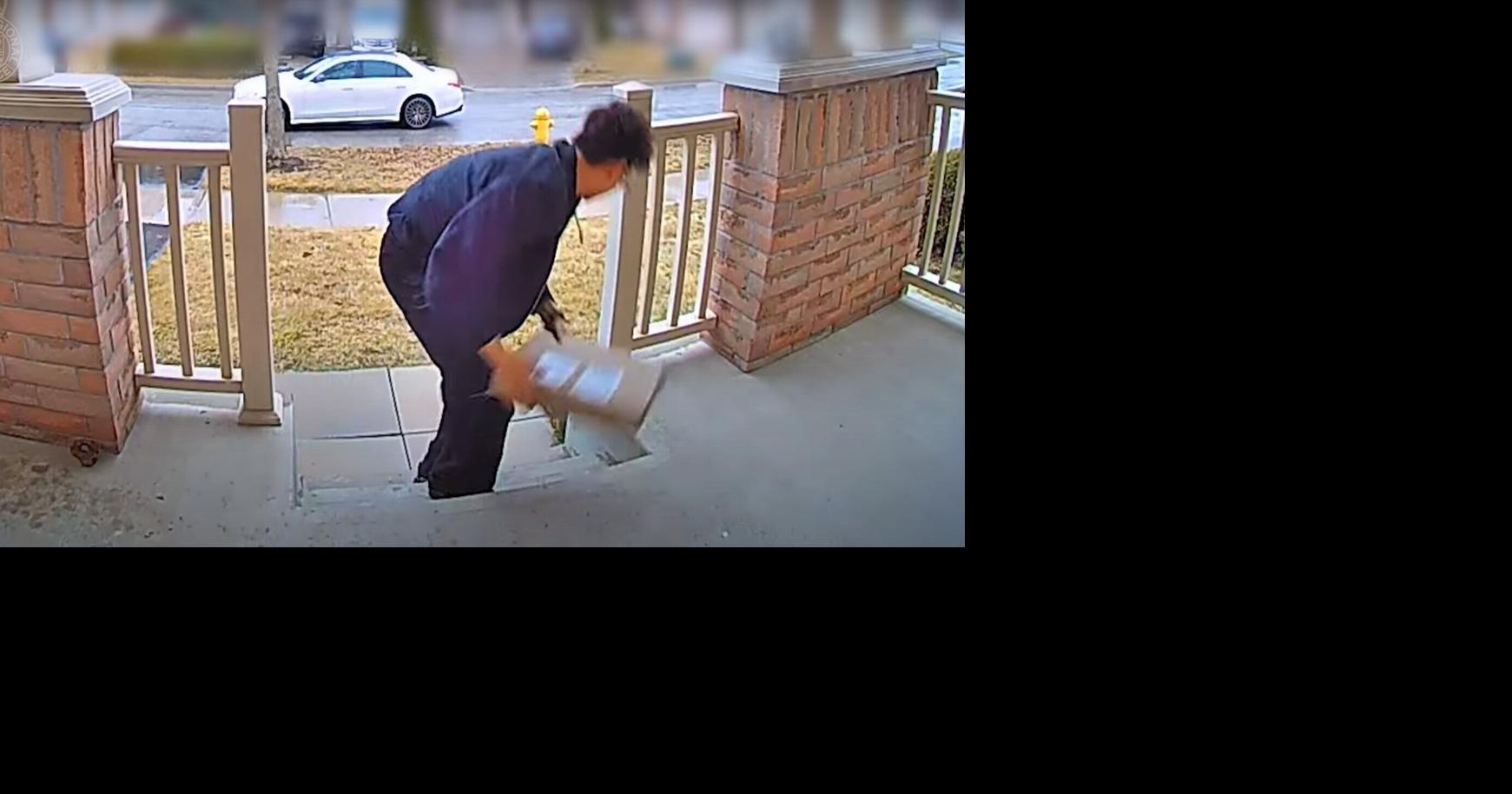 Police share video of porch theft as investigation continues