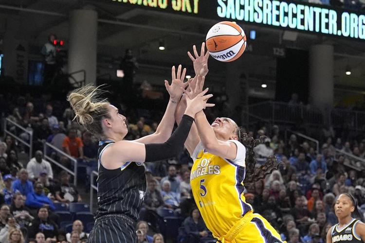 Marina Mabrey hits 6 3-pointers, scores 20 as the Sky beat the Sparks ...