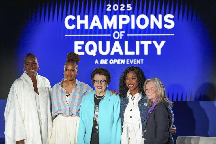 Ava Duvernay and Stacey Allaster accept Billie Jean King Champions of ...