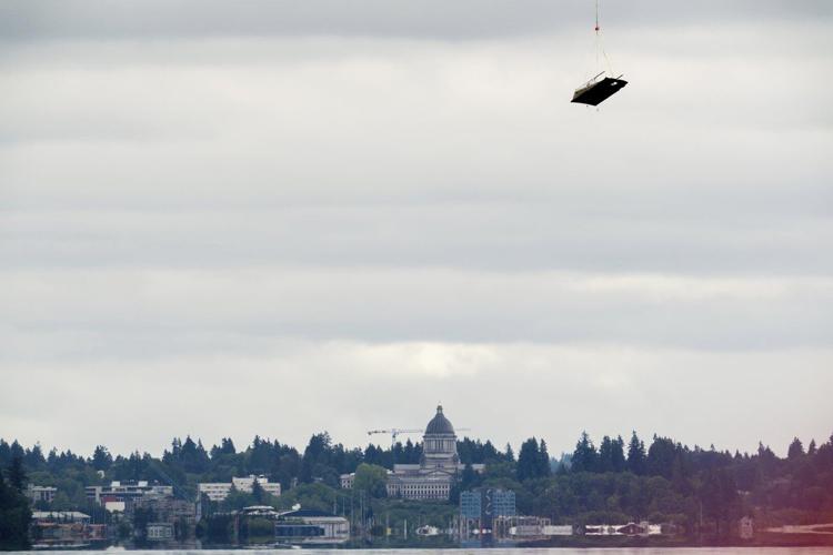 Flying boats make for a rare sight as Washington clears an island of ...