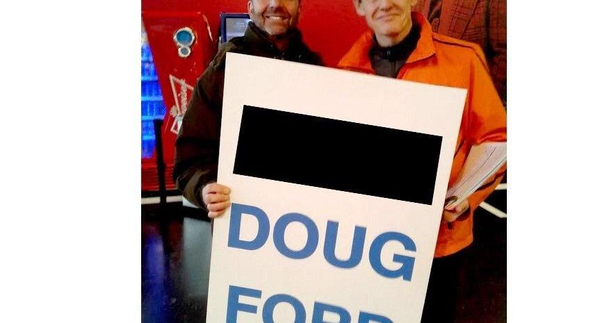 New Democrat MPP has knuckles rapped for posing with ‘F— DOUG FORD’ sign