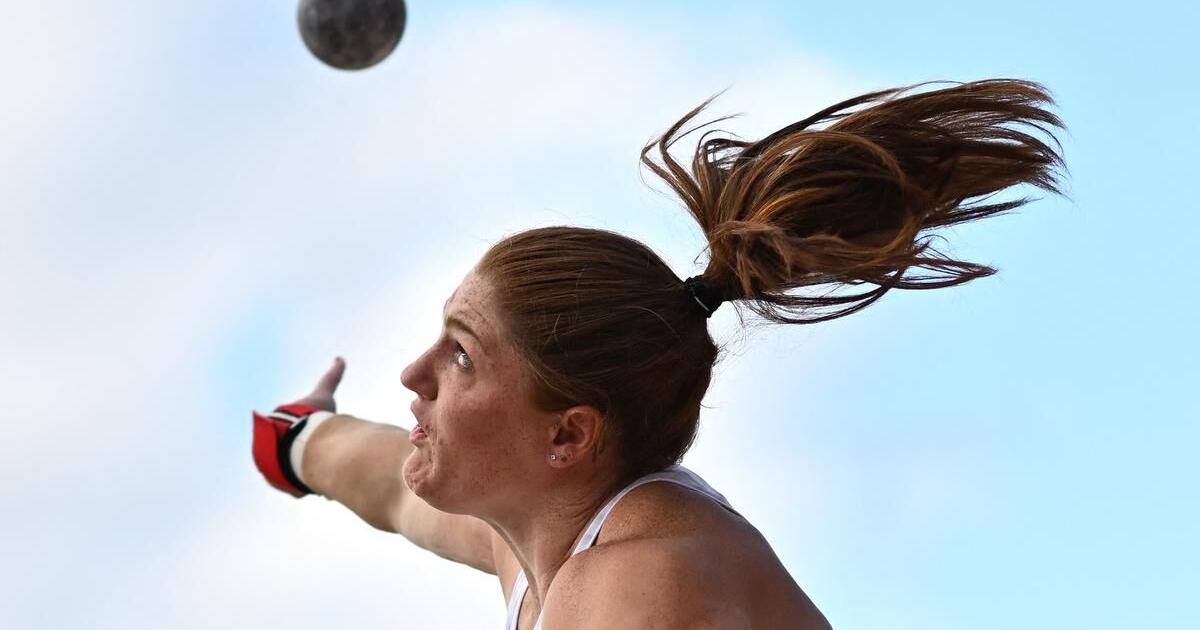 Canadian shot putter Sarah Mitton just misses world medal