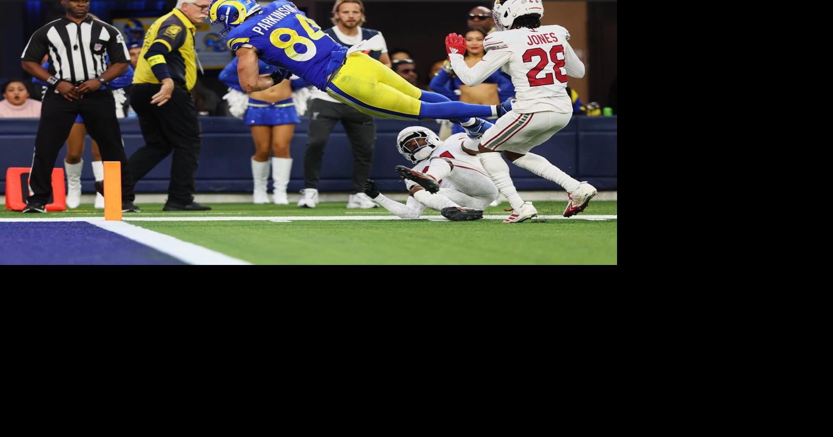 Stafford's late TD pass to Parkinson lifts the Rams past the Panthers ...