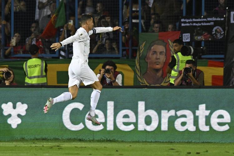 Cristiano Ronaldo scores a stunning goal as he targets a sixth World Cup