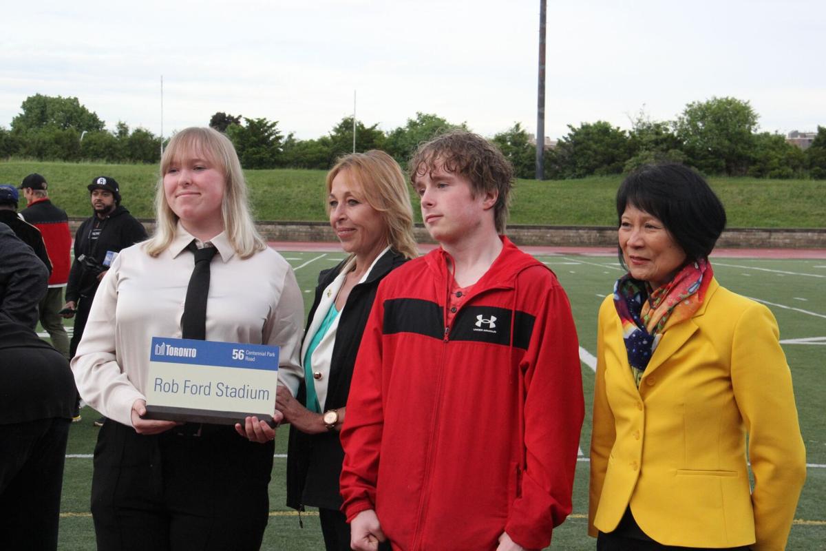 Rob Ford Stadium unveiled in Centennial Park