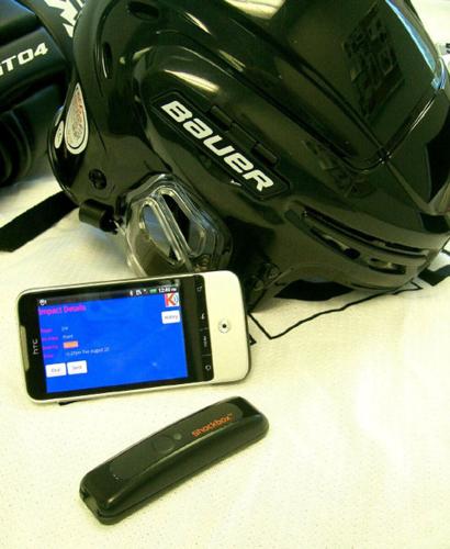 New helmet sensor hopes to give coaches, trainers a heads up