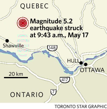 Earthquake: 5.2 quake felt in Toronto, began in Ottawa Valley; more ...