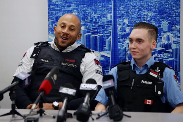 ‘Just doing my job,’ says unarmed guard who tackled machete-wielding man