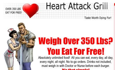 heart attack grill weight
