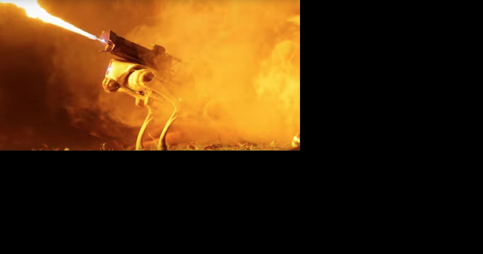 New flame-throwing robot dog takes a torch to common sense