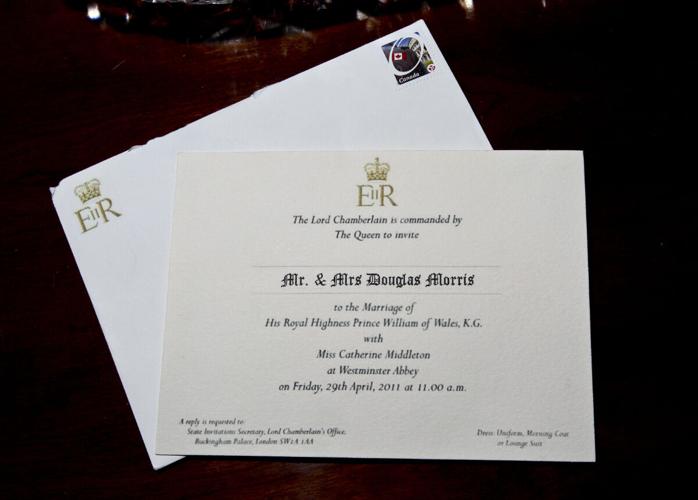 Blimey! Toronto couple gets fake royal wedding invite
