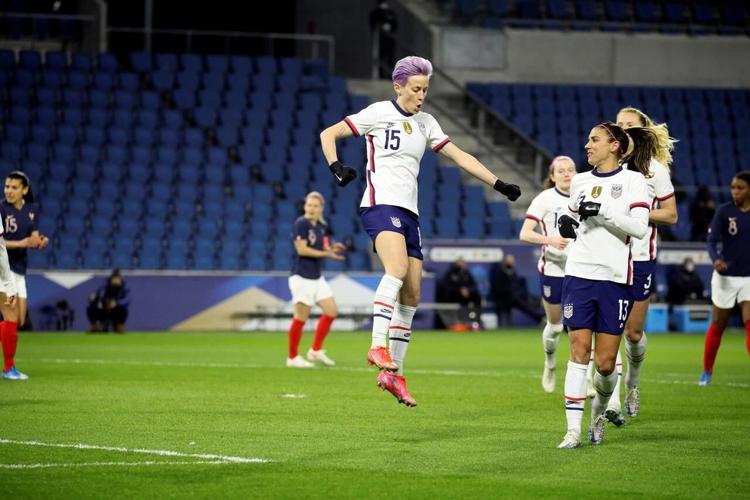 Rapinoe, Morgan score, US women beat France 2-0