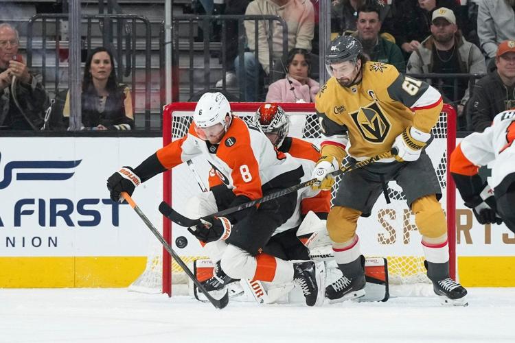 Konecny scores twice as Flyers end 6-game skid with 2-1 victory at Vegas