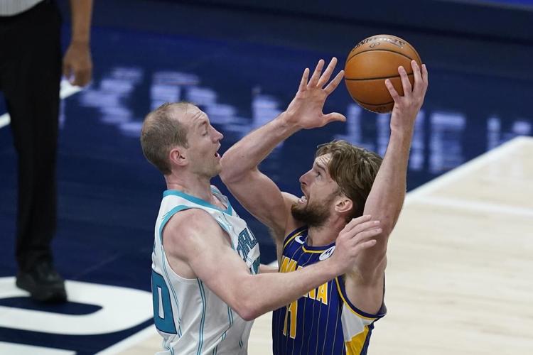 Sabonis leads Pacers past Hornets 144-117 in play-in round