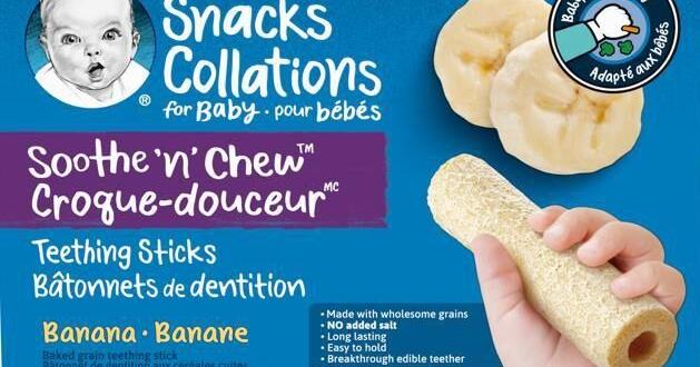 Gerber infant teething sticks recalled after choking reports