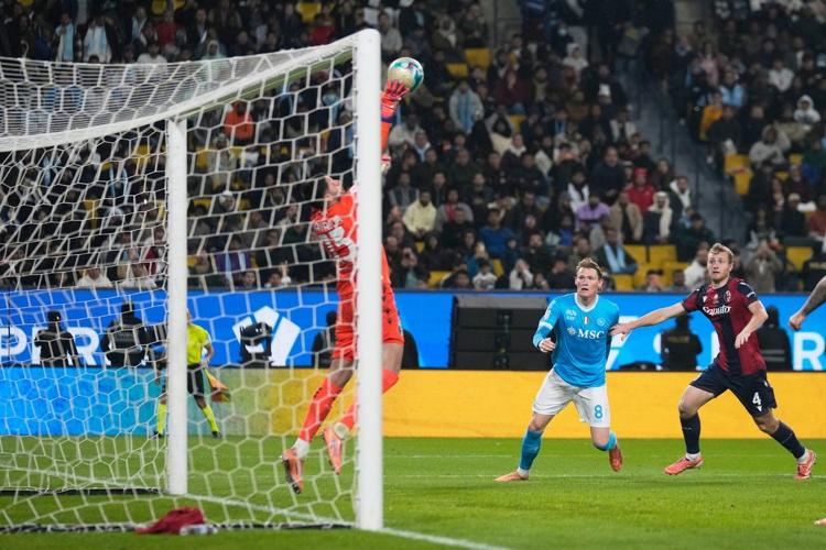 Neres doubles gives Napoli the Italian Super Cup with victory over Bologna