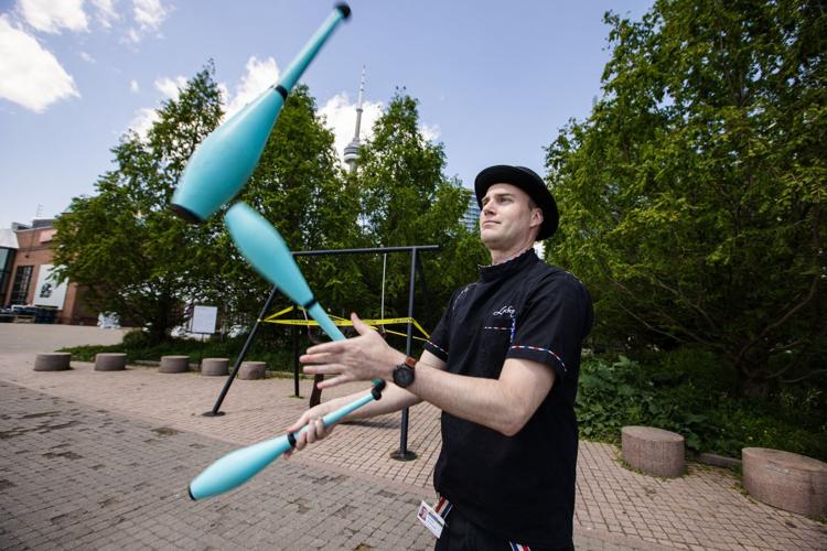 This knife-juggling busker used to amaze waterfront visitors. Now the ...
