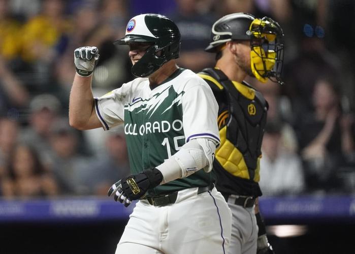 Hunter Goodman has 2 homers, 4 hits and 5 RBIs in Rockies' 16-4 rout of ...