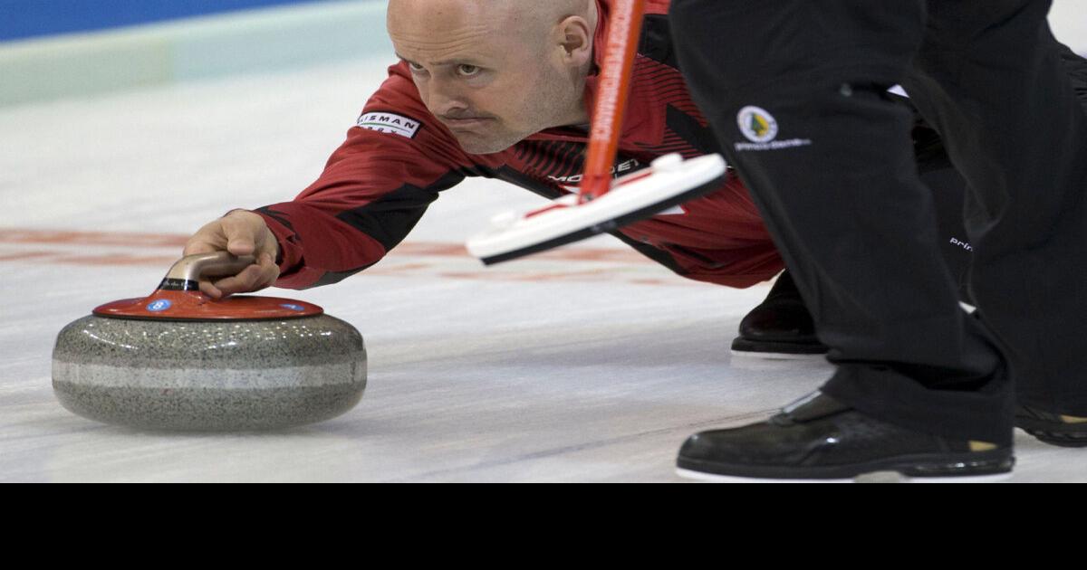 Canada’s Kevin Koe shares second at world curling championship