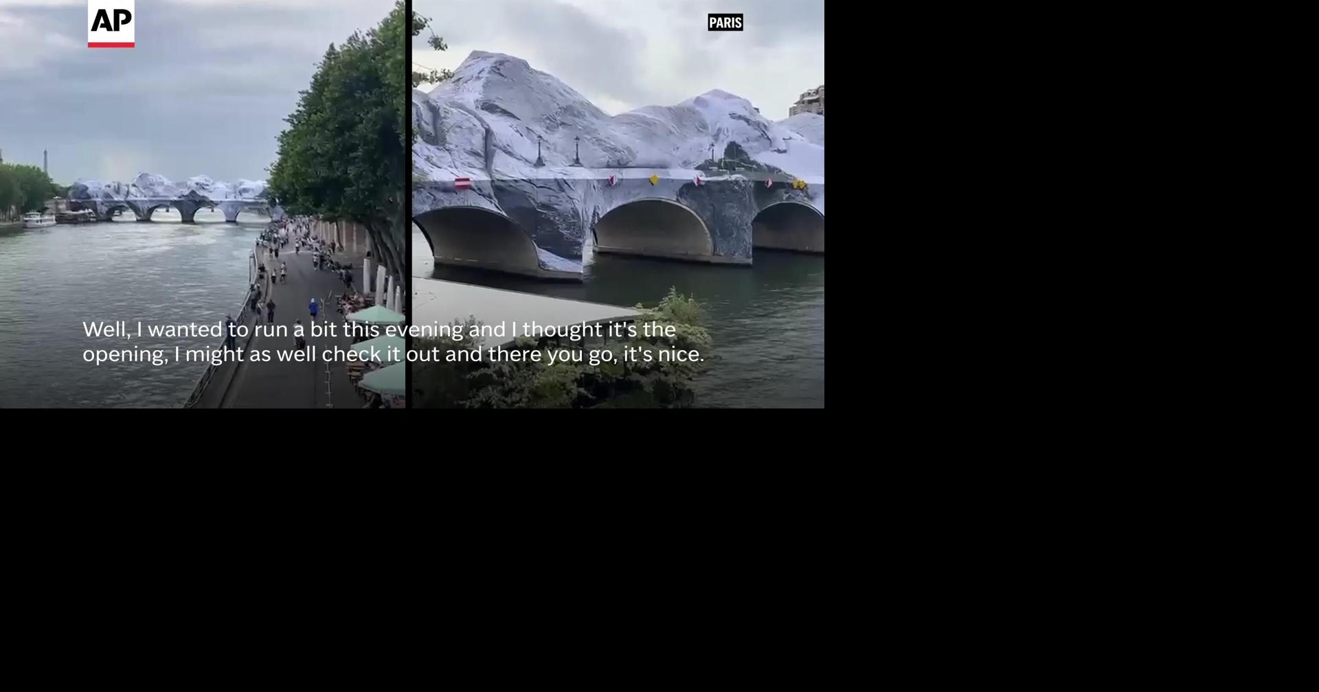 Monumental cave art on Paris' oldest bridge finally opens, as the ...