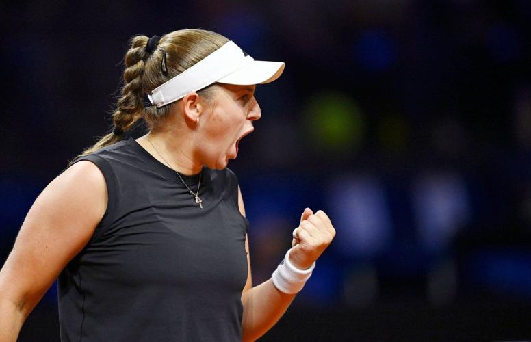 Ostapenko beats Swiatek again and reaches Stuttgart semifinals with ...