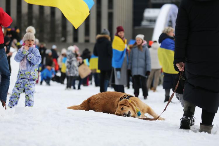 Ukraine rally marks 3rd anniversary of Russian invasion