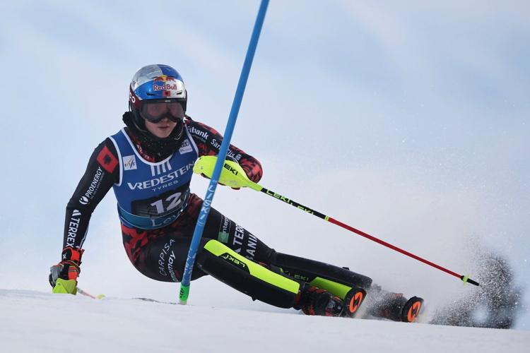 US ski star Shiffrin dominates 1st World Cup slalom of Olympic season ...