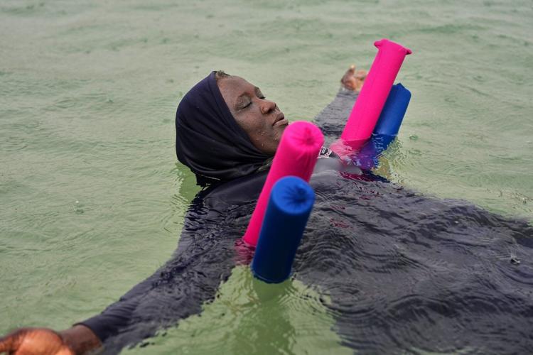 Photos show aquagym classes in Senegal helping people with reduced mobility
