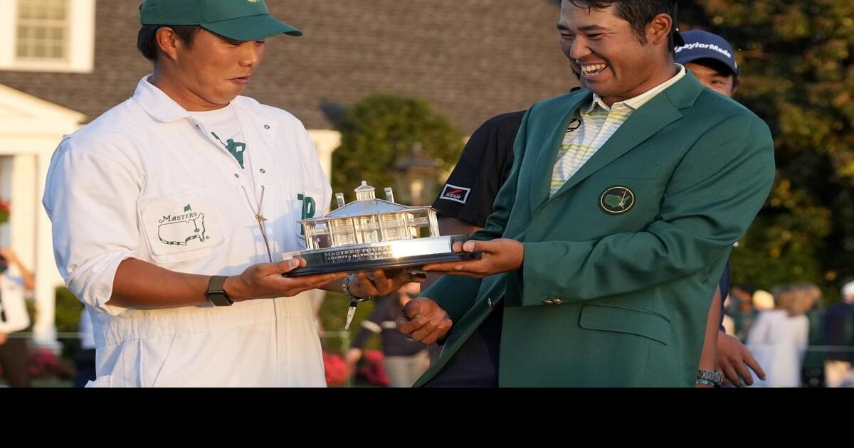 Hideki Matsuyama’s caddie, Shota Hayafuji, goes viral after Masters win