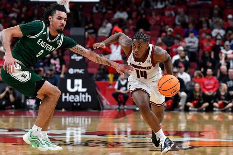 Defense leads the way for No. 6 Louisville in 87-46 rout of Eastern Michigan