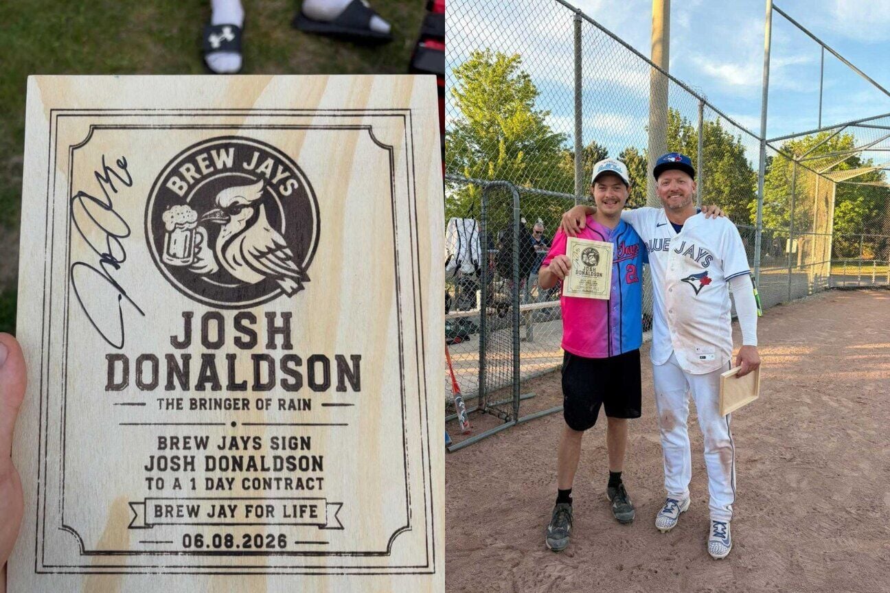 Blue Jays legend Josh Donaldson joins Toronto softball team