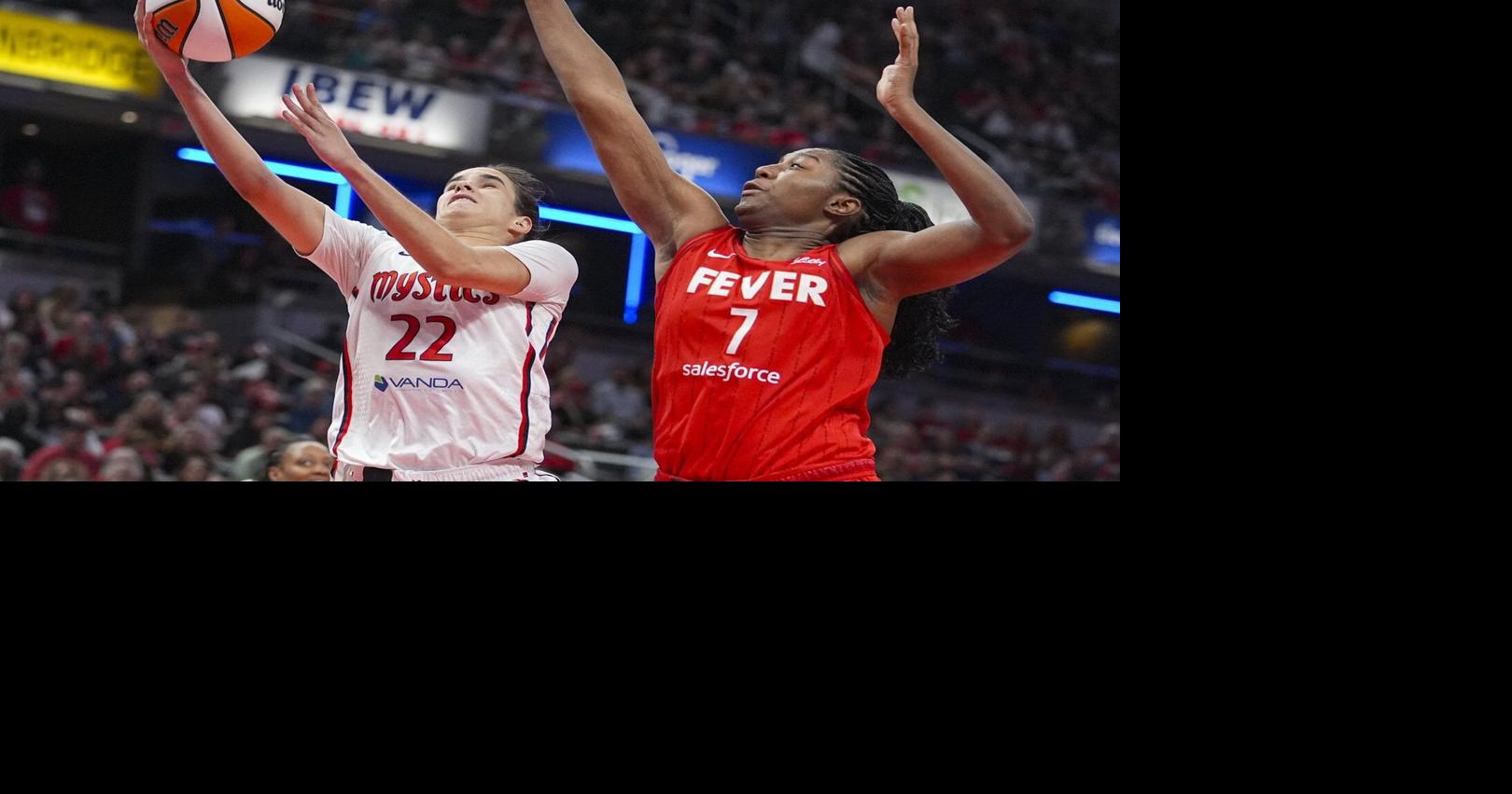 Sonia Citron's 21 points and Kiki Iriafen's double-double lead the Mystics past the Fever 88-84