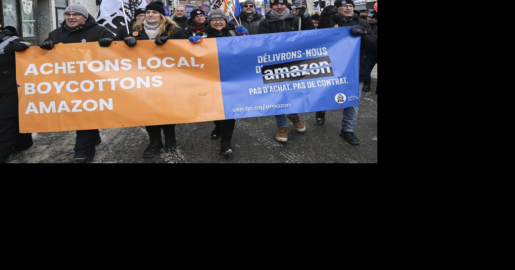 Quebec labour group seeks to overturn Amazon decision to close Quebec ...