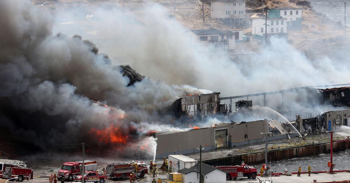Newfoundland fish plant fire forces state of emergency, evacuation