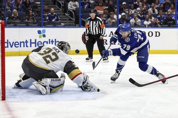 Martinez scores in OT, Golden Knights edge Lightning 4-3