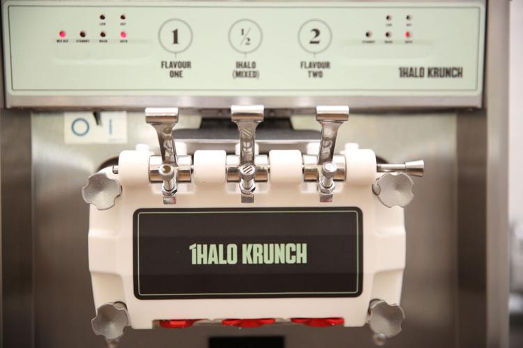 iHalo Krunch mixes charcoal and ice cream for a buzz-worthy dessert