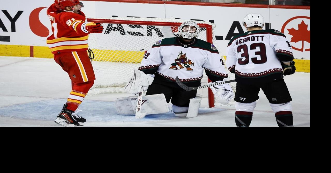Sharangovich scores OT winner for Flames in 3-2 win over Coyotes