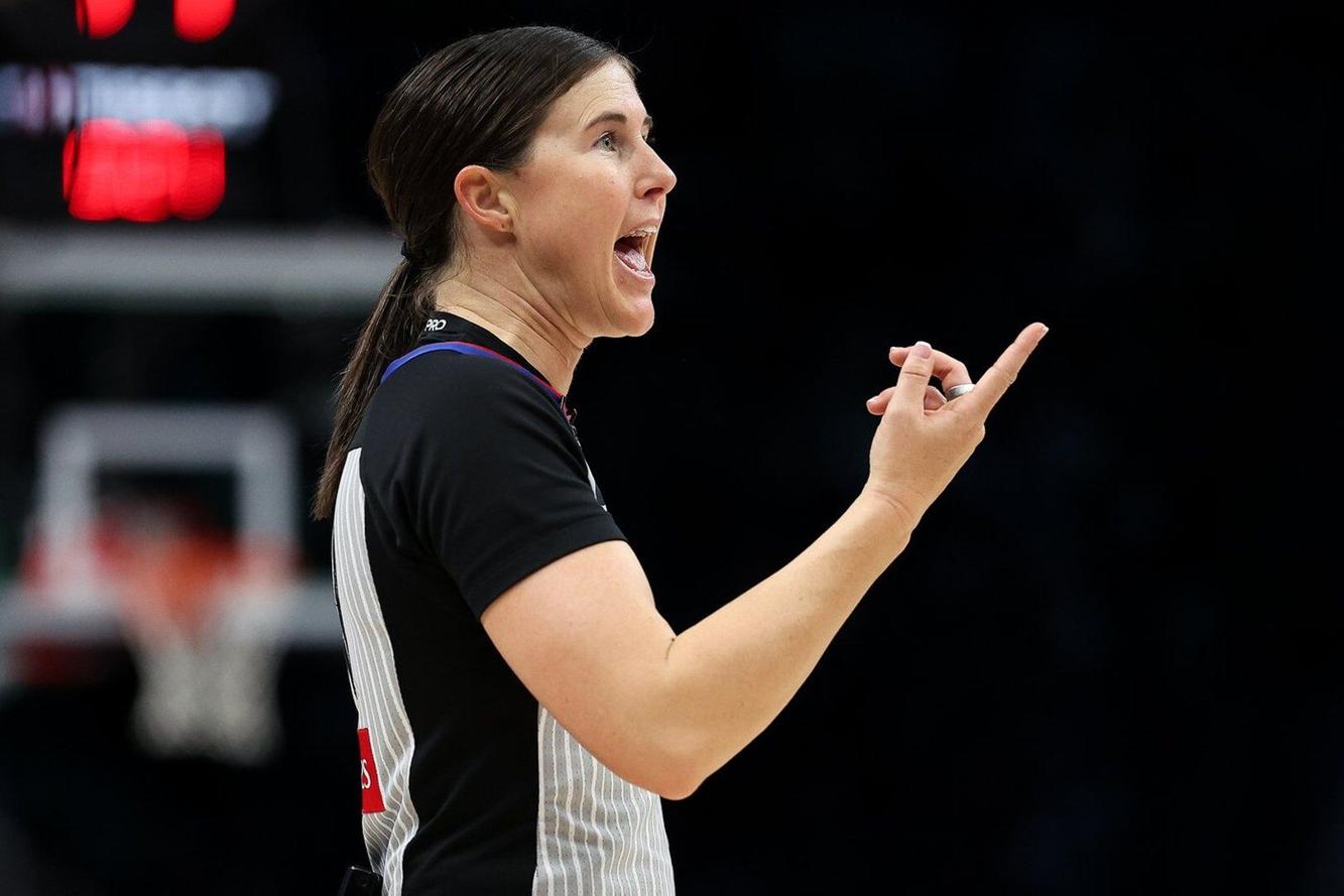 Natalie Sago becomes third woman ever picked to referee NBA playoff games