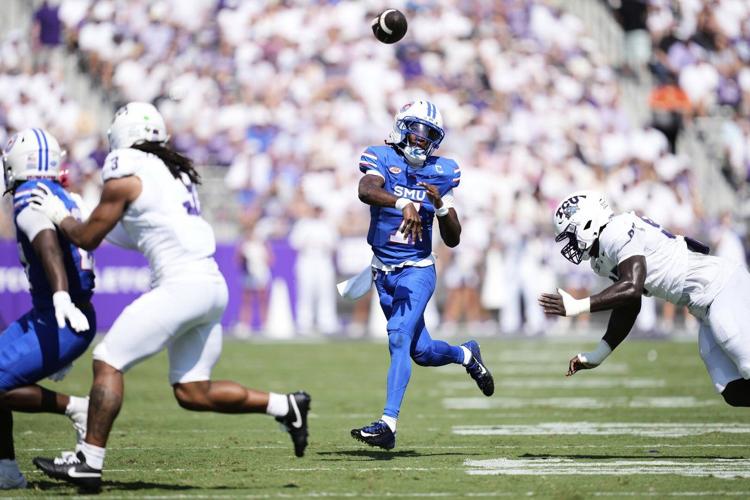 Eric McAlister has 254 yards and 3 TDs receiving as TCU beats SMU 35-24 ...