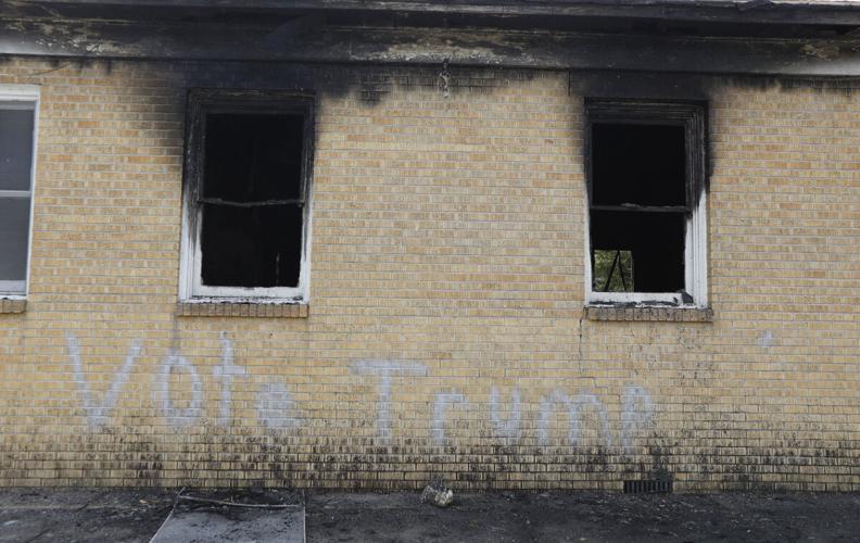 Mississippi police investigate arson, ‘Vote Trump’ tag at church