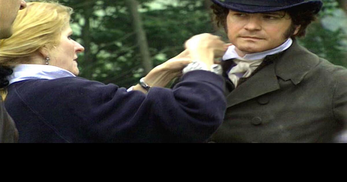 Colin Firth statue rises from London lake