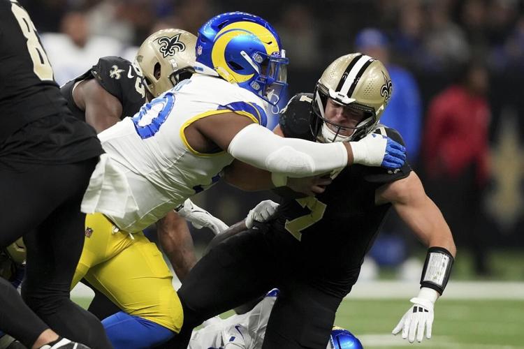 Saints lose Taysom Hill for the final minutes of a loss to the Rams ...