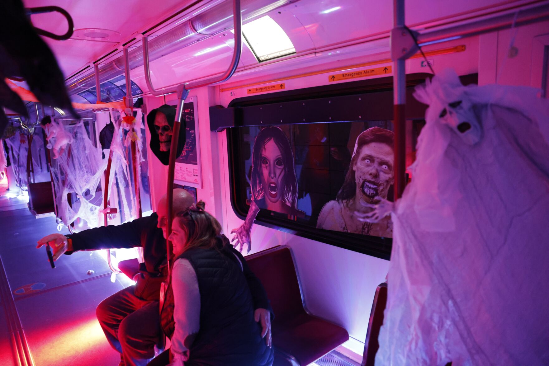 Toronto’s ‘spookiest train’ arrives at Bay Lower Station