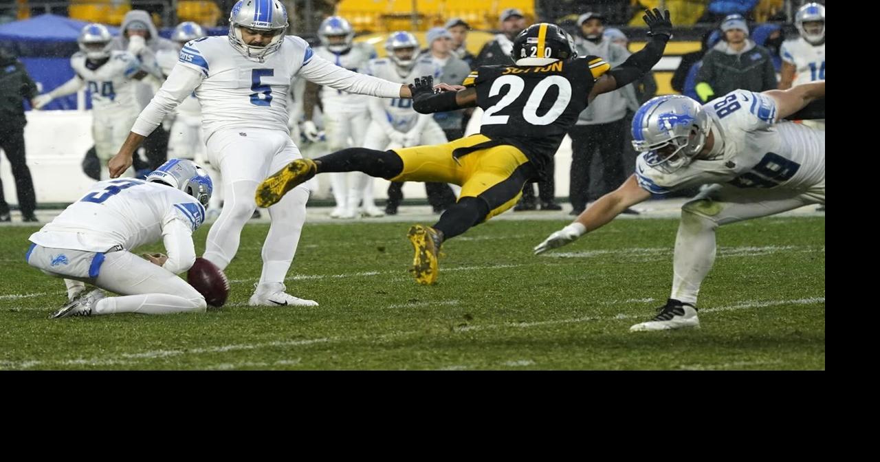 Winless Lions at least get a tie, 16-16 in rainy Pittsburgh